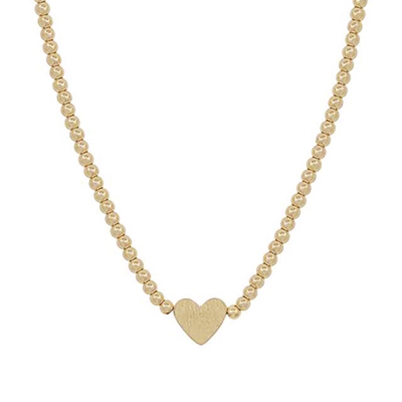 Fleurish Jewelry | Jewelry | Brushed Heart Ccb Ball Choker Set | Poshmark